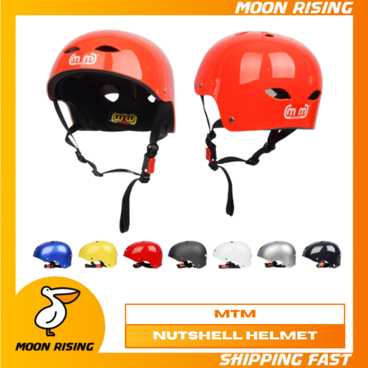 MTM Helmet NutShell Helmet S-01 Open Face Motorcycle and Bike Helmet ...