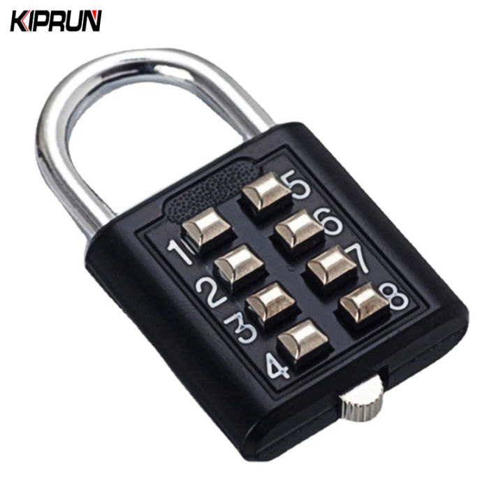 KIPRUN 8 Digits Password Code Combination Padlock Zinc Alloy Suitcase For Luggage Travel Code ...