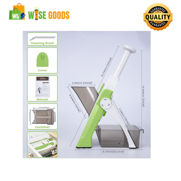Multifunctional vegetable chopper with 4 cut modes: slicing, julienne ...