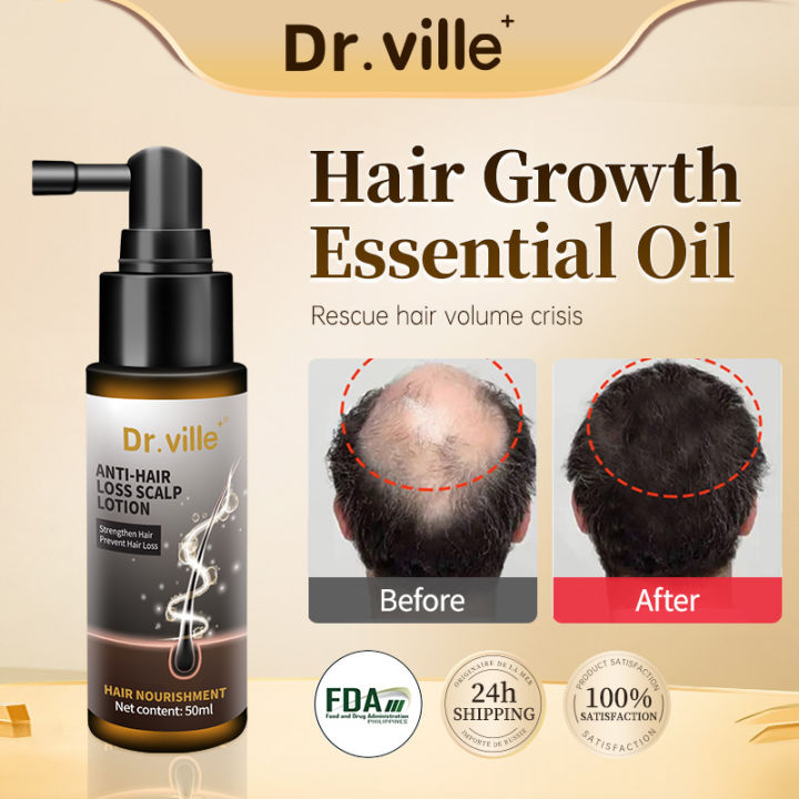 Dr.ville Hair Growth Tonic for Scalp Care 50ml Reduce Hair Loss for Man ...