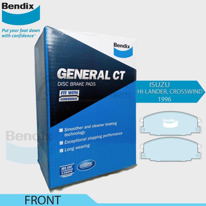 BENDIX FRONT Disc Brake Pad for ISUZU HI-LANDER , CROSSWIND DB1116 GCT | Lazada PH