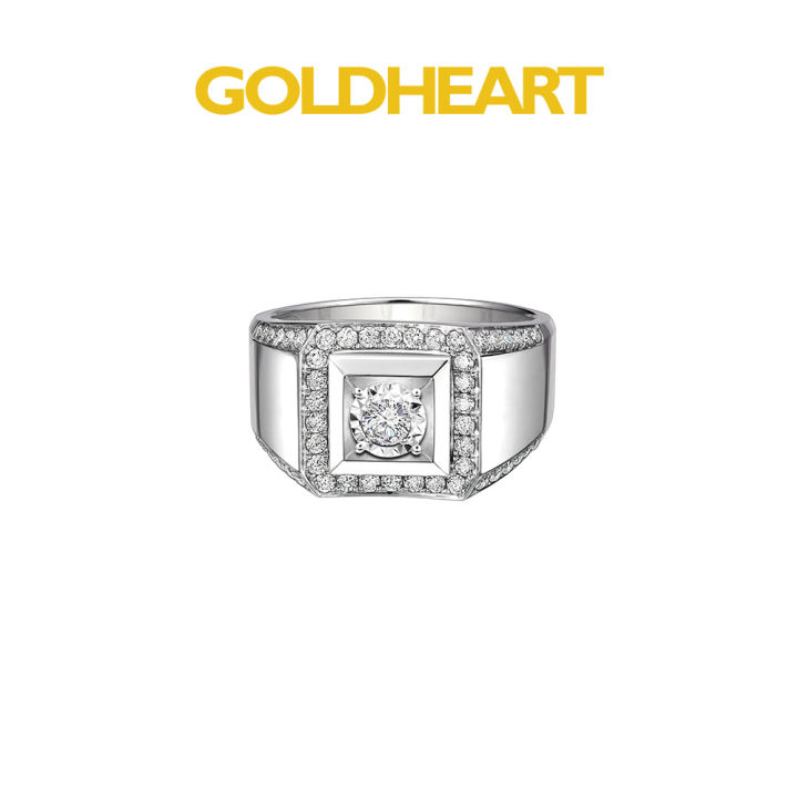 [LAZADA EXCLUSIVE] Goldheart Giovanne Diamond White Gold Ring | Lazada ...