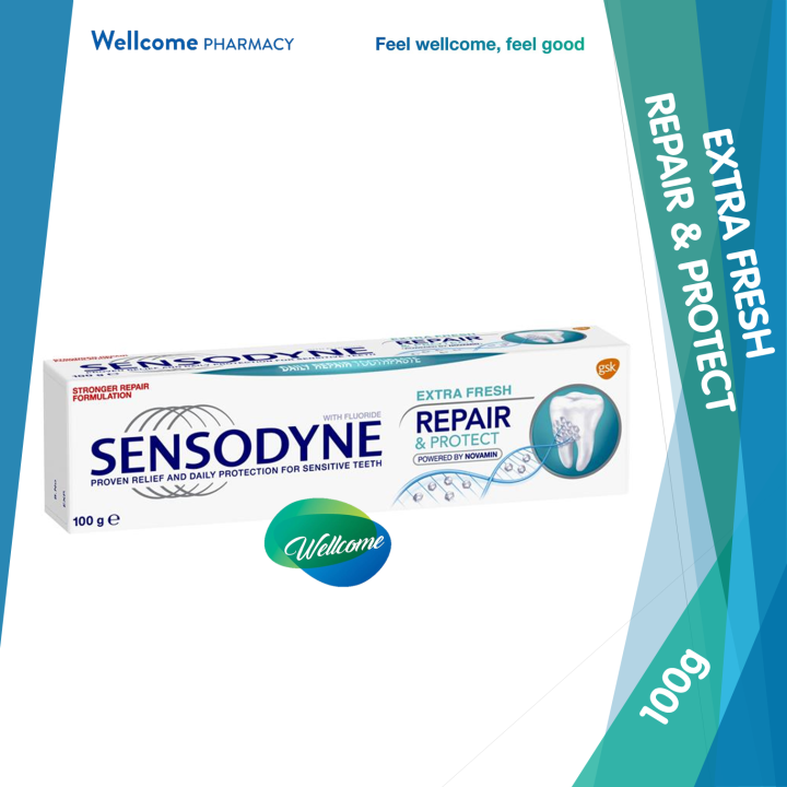 Sensodyne Repair & Protect Extra Fresh Toothpaste - 100g | Lazada