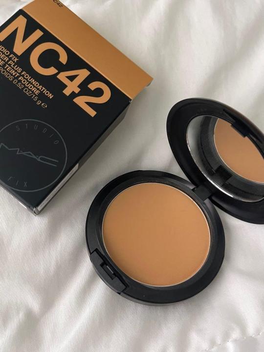 (Used Once) MAC Studio Fix Powder Plus Foundation NC42 | Lazada