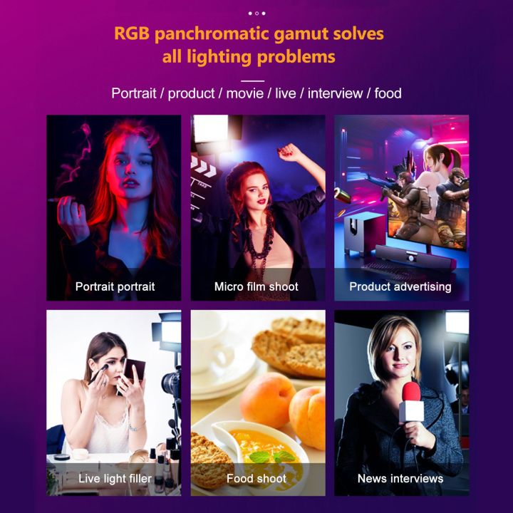 Bi-Color RGB Photography Light 50W LED Light Panel 700pcs LED Beads ...