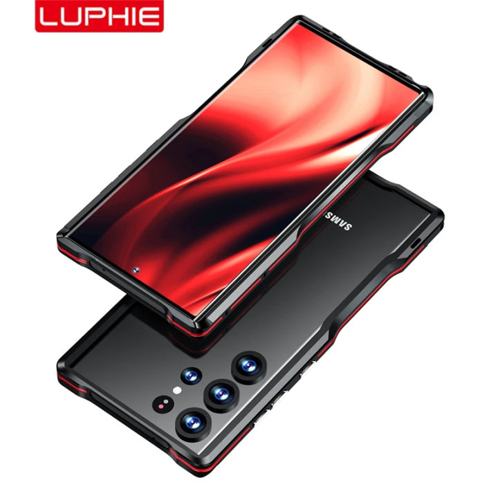 [LUPHIE] Luxury Metal Frame For Samsung Galaxy S23 Ultra S22 S21U Case ...