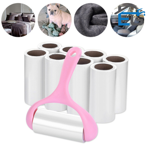 Dust Hair Removal Strong Sticky Lint Roller Tearable Paper Reusable ...