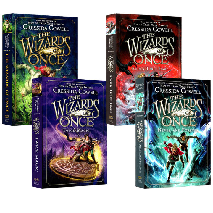 Original English version of the Wizards of once 4 volumes of children's ...