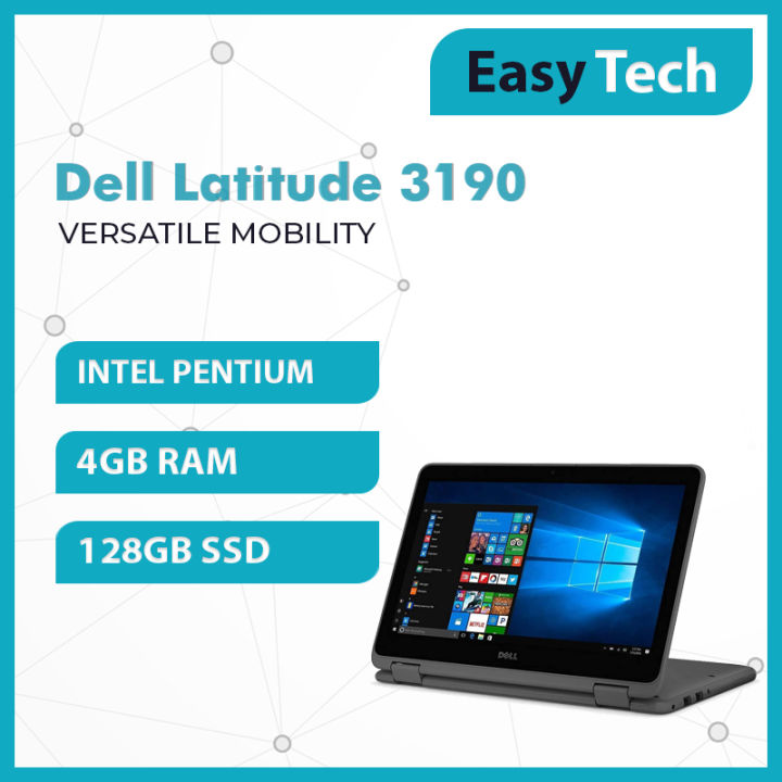 Preloved Dell Latitude 3190 2-in-1 Pentium 4GB RAM | 256GB SSD ...