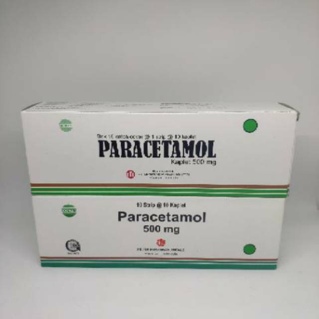 PARACETAMOL Kaplet 500mg BOX | Lazada Indonesia