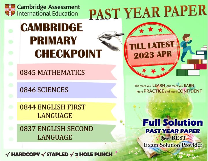 [ALL] Cambridge Primary Checkpoint | Year 6 | Science | Mathematics ...