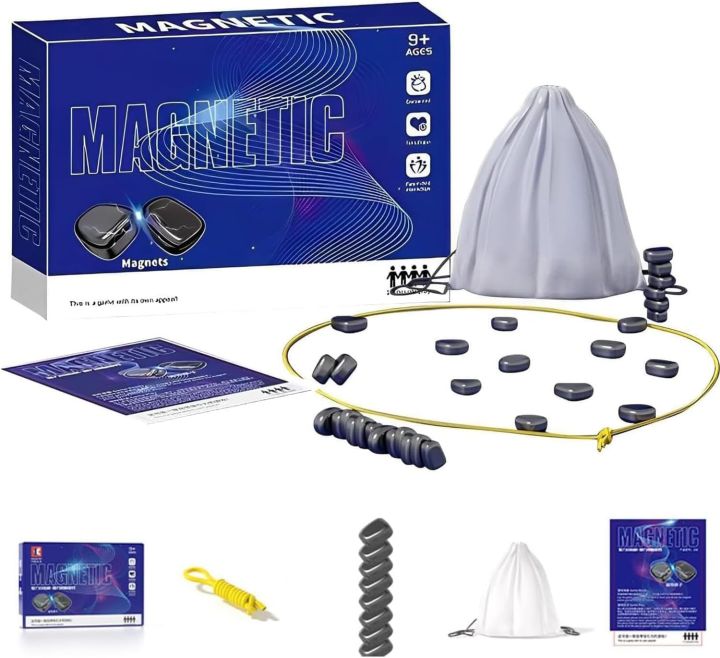 Magnetic Chess Game, Magnetic Chess Game with Stones, Magnet Game with ...