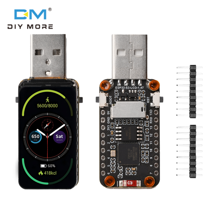diymore ESP32-S3 1.47-inch LCD display WIFI Bluetooth development board ... diymore ESP32-S3 1.47-inch LCD display WIFI Bluetooth development board ...