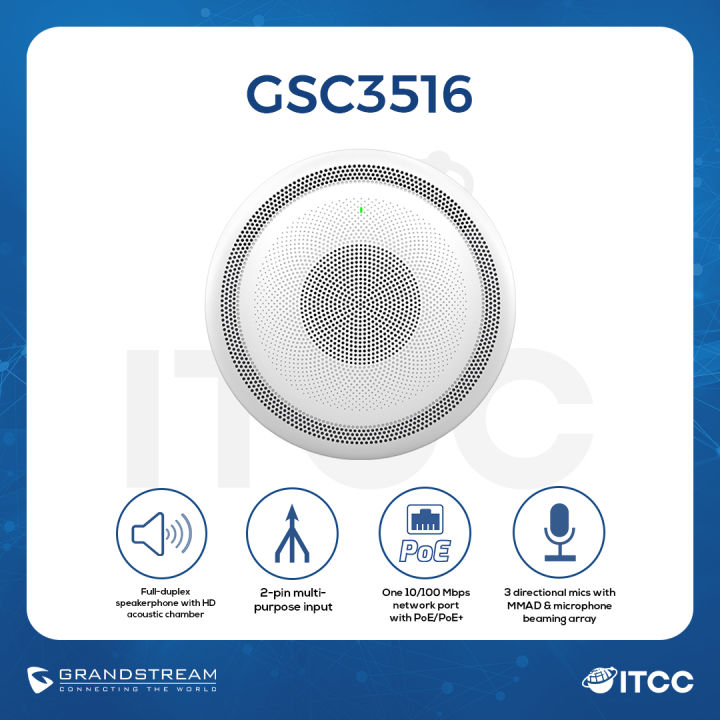 Grandstream GSC3516 IP Phone (2 Way SIP Intercom Speaker w/ MIC 15 Watt ...