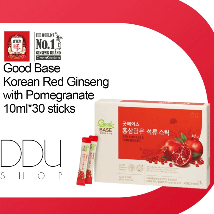 Cheong Kwan Jang Good Base Korean Red Ginseng with Pomegranate 10ml*30 sticks | Lazada PH
