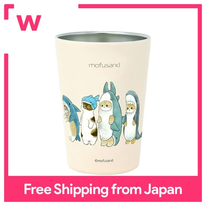 Toa Kinzoku mofusand 2WAY Vacuum Double-layer Tumbler M [Shark's Book] 53-2027 beige | Lazada PH