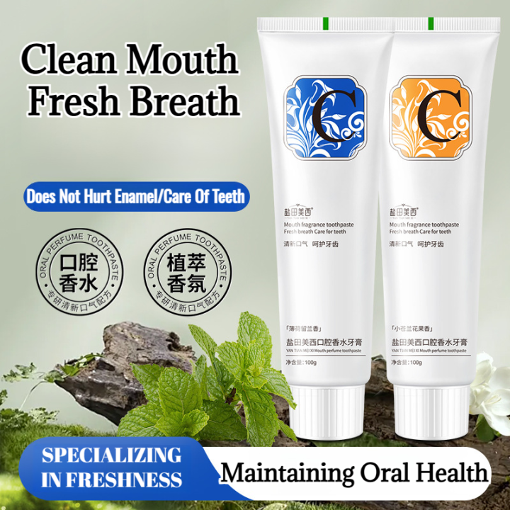 Fresh Breath Whitening Perfume Toothpaste Bad Breath Freshener Breath ...