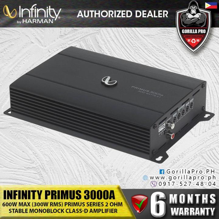 Infinity PRIMUS-3000A 600W Max (300W RMS) Primus Series 2 ohm Stable ...