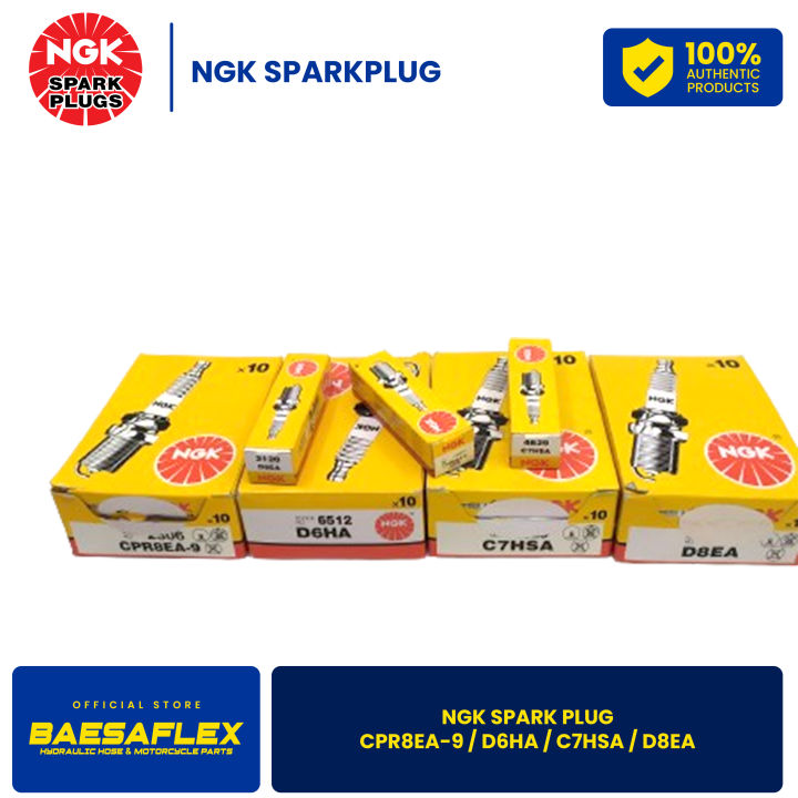 NGK Spark Plug (CPR8EA-9, D6HA, C7SHA, D8EA) | Lazada PH