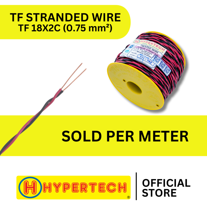 Hypertech TF Twisted Wire # 18X2 - PER METER - Stranded - Pure Copper ...