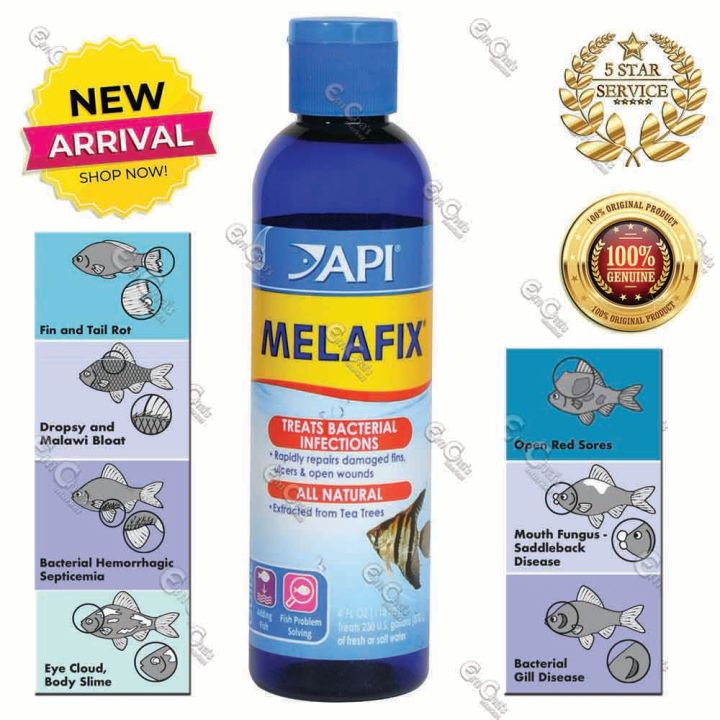 API Melafix Fish Cure Rapid Treatment for Fish Infections Open Wounds ...