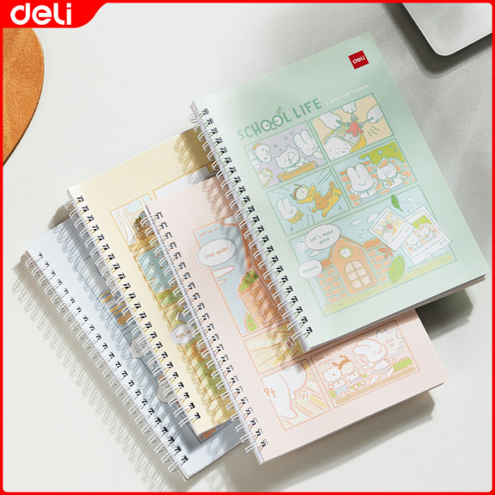Deli A5 Spiral Notebook For College Students Journal Aesthetic 60 ...