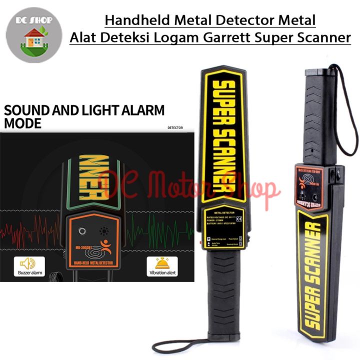 Handheld Metal Detector Metal Alat Deteksi Logam Garrett Super Scanner ...