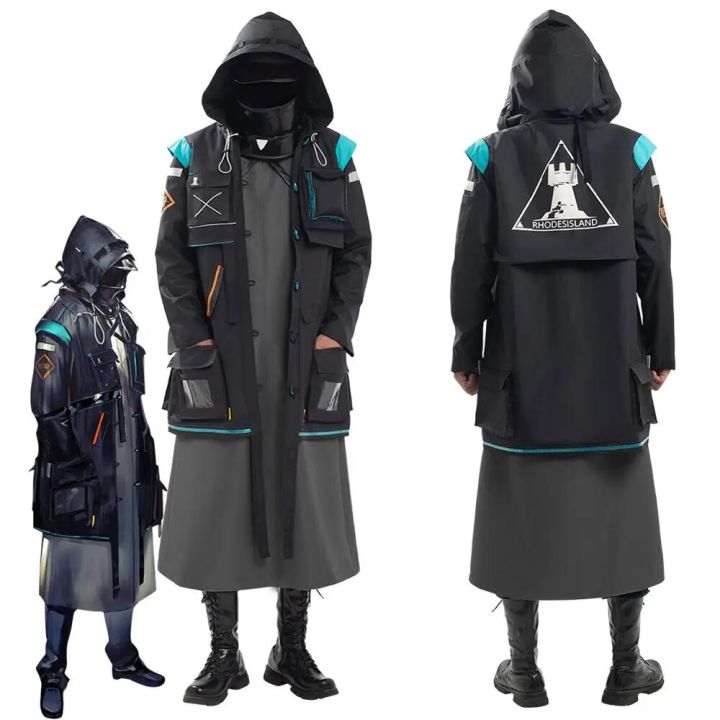 Game Arknights Cosplay Doctor Costume Men Hoodied Jacket Coat Outfits ...