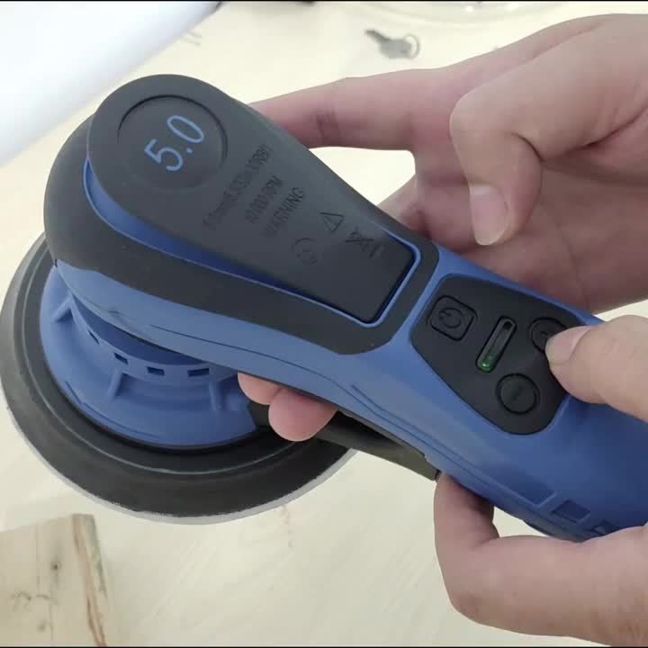 350W Carbon-free Brush 6-inch Electric Sander 6-speed Variable-speed ...