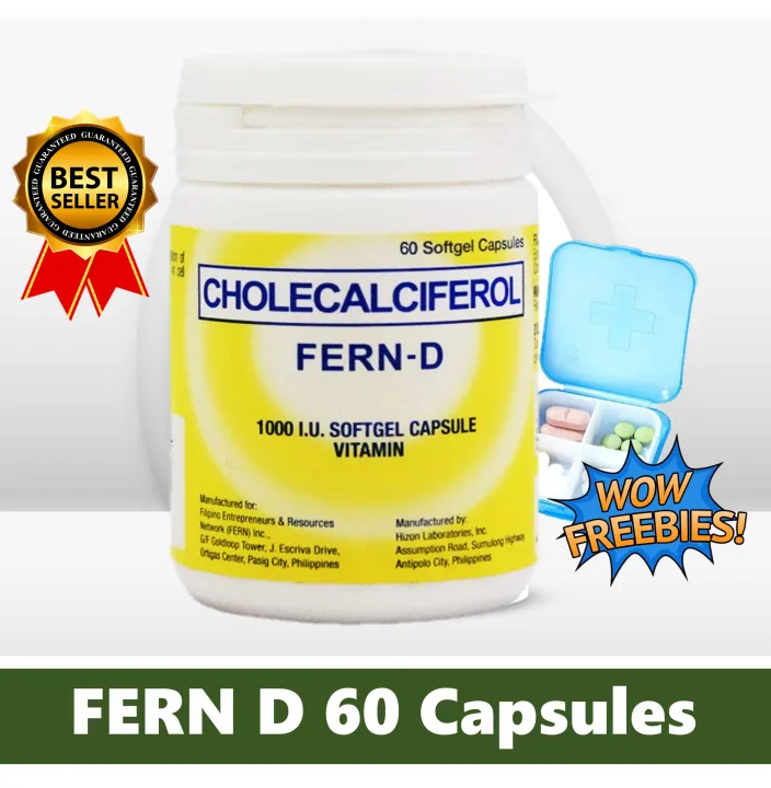 NEW STOCK FERN D (60 pcs) - Vitamin D3 Cholecalciferol 100% Authentic Fertility Pill Legit ...