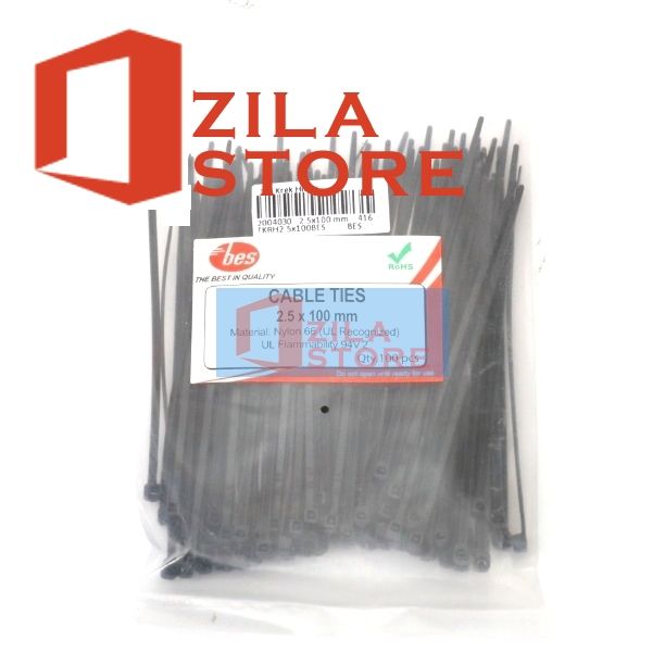 Kabel Ties Ripet Hitam 2.5X100 Mm | Lazada Indonesia