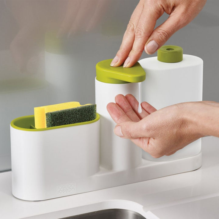 Everwarm 3 In 1 Sink Tidy Set Plus Kitchen Organizer Built in Soap ...