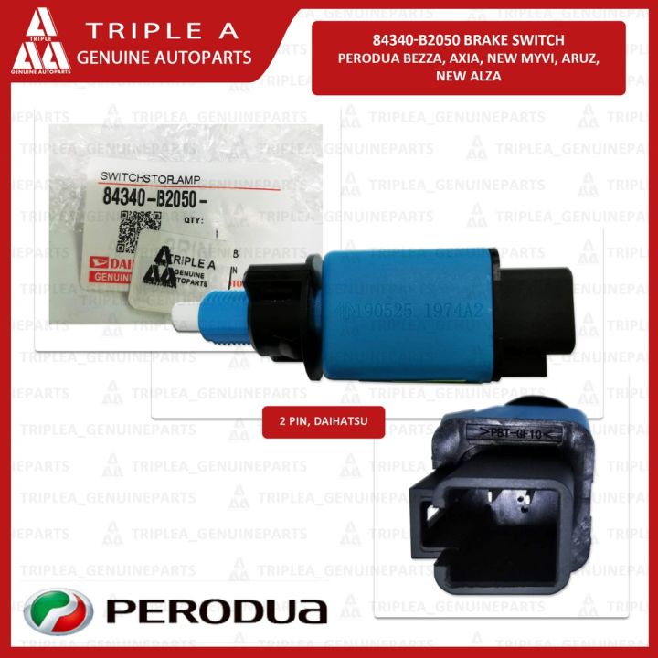 84340-B2050, 84340-B2060 Brake Switch Perodua Bezza, Axia, New Myvi ...
