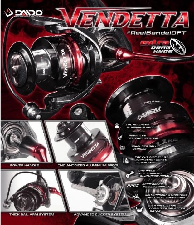 Daido Vendetta Spinning Reel – Kekuatan dan Presisi untuk Petarung ...