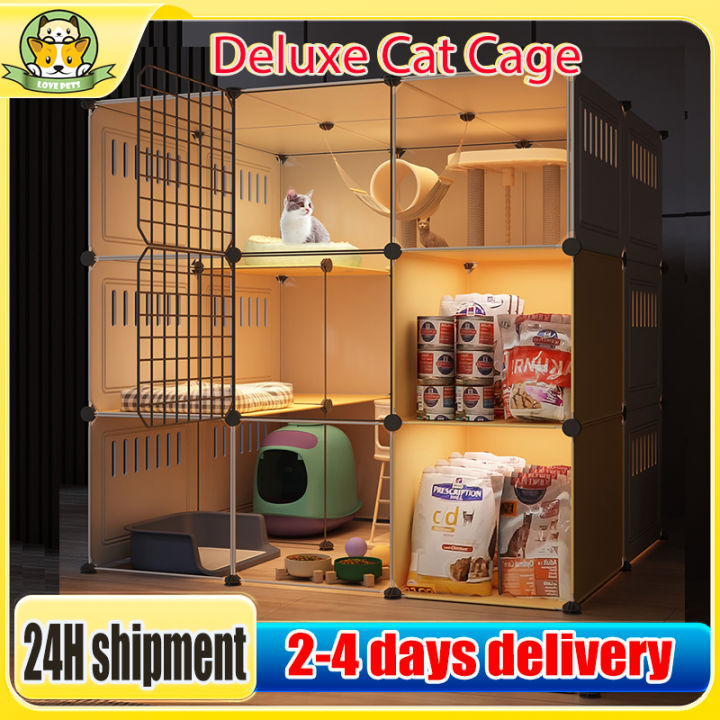 Cat Villa indoor household cat nest cat cage cat house small cat ...