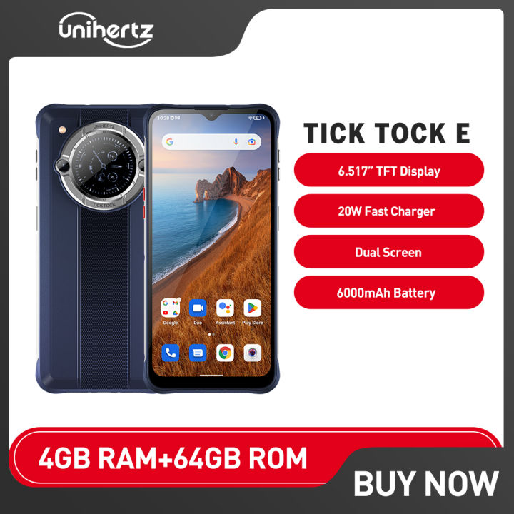 Unihertz Ticktock E 6000mAh Battery 6.5" Screen Smartphone Android 12 ...