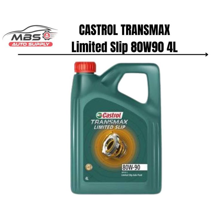 Castrol Transmax Limited Slip 80W-90 Gear Oil 4L API GL-5 100% Original ...