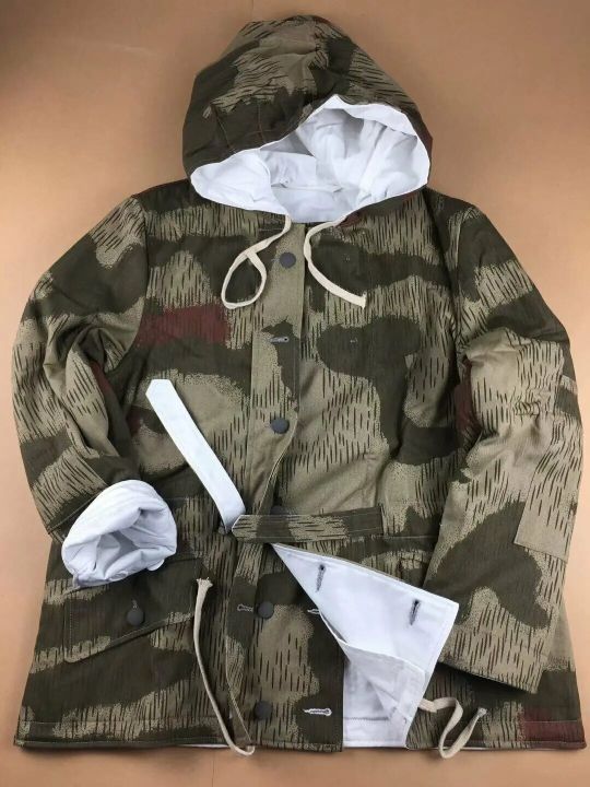 WWII WW2 German Tan&Water Swamp Camo MILITARY UNIFORM Winter Reversible ...