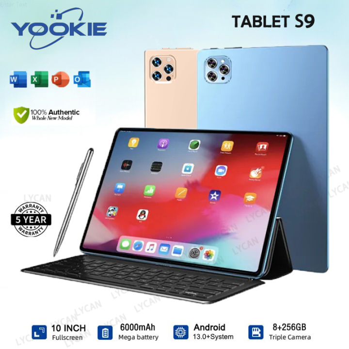 【24H issued+Gifts】LYCAN Tab S9 Ultra Android 10 inch 8GB+256GB Gaming ...