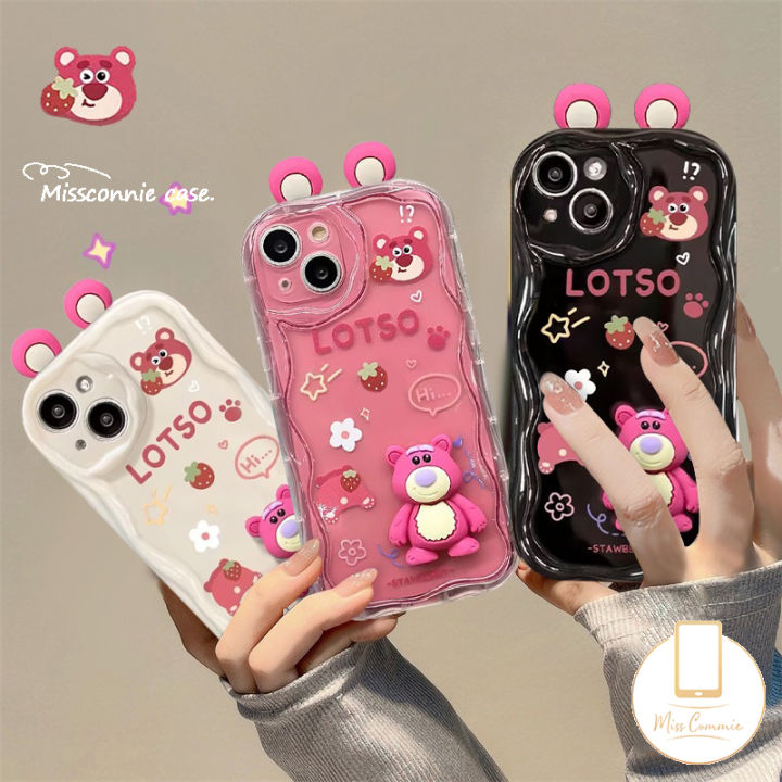 Cute 3d Doll Lotso Flower Case For Oppo A78 A17 A16 A15 A58 A12 A57 A54