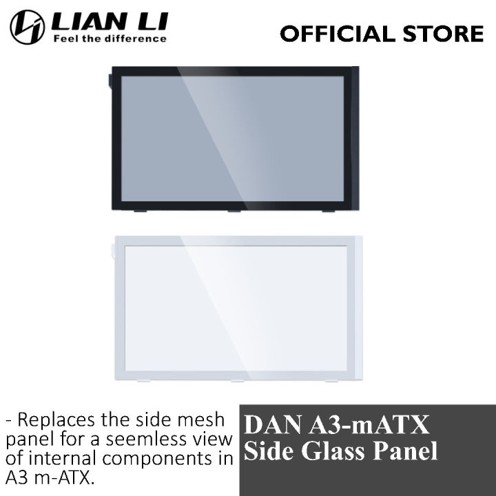LIAN LI Left Side Glass Panel for A3 m-ATX (BLACK A3-2X/ WHITE A3-2W ...
