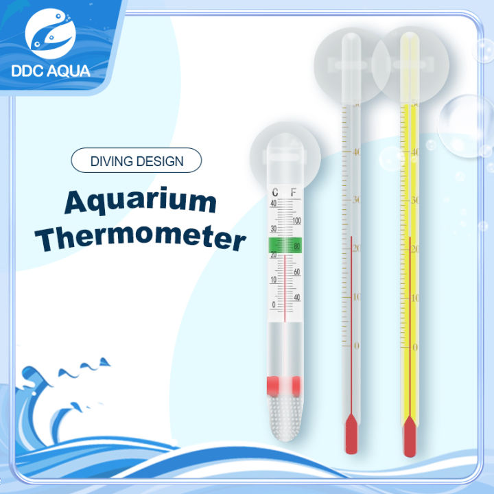 【DDC AQUA】Aquarium Glass Fish Tank Water Temperature Fishbowl Meter ...