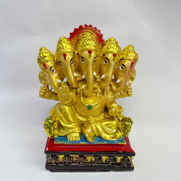 GANESH GOLD BUDDHA FENGSHUI CHARM H4.5INCHES home decor good luck ...