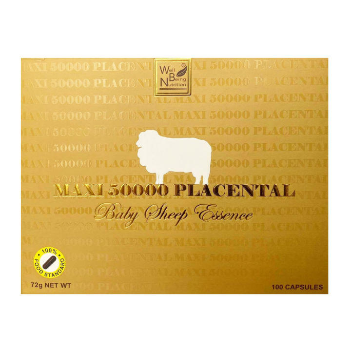 Maxi Sheep Placental 50000 100 Capsules | Lazada.co.th
