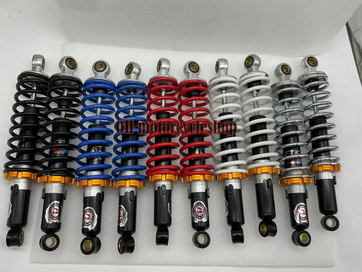 Hachi Rear shock for XRM/WAVE/SMASH/SHOGUN/RAIDERJ 310MM BLACK BODY ...