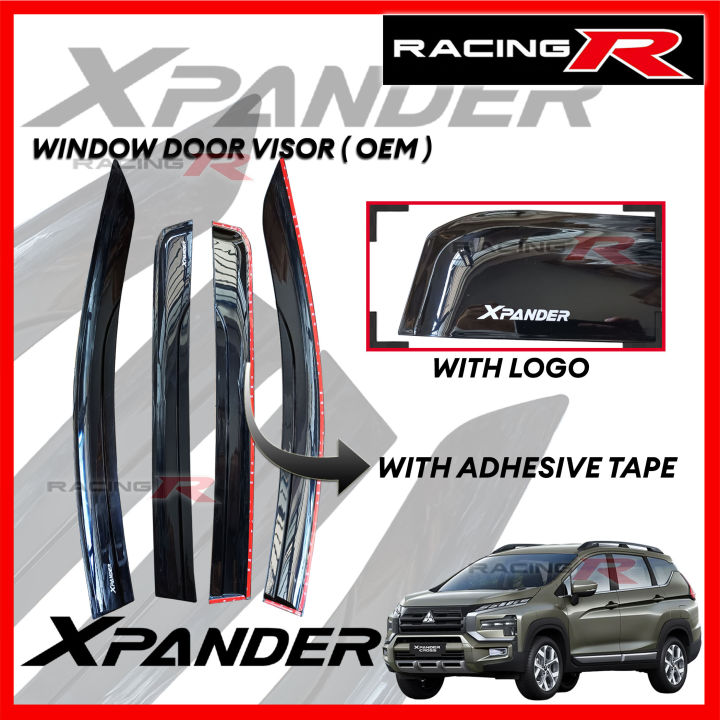 Mitsubishi Xpander 2018 to 2024 OEM Window Door Visor Black 2019 2020 ...
