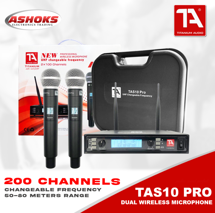 Titanium Audio TAS10 Pro / Professional Wireless Microphone /UHF ...