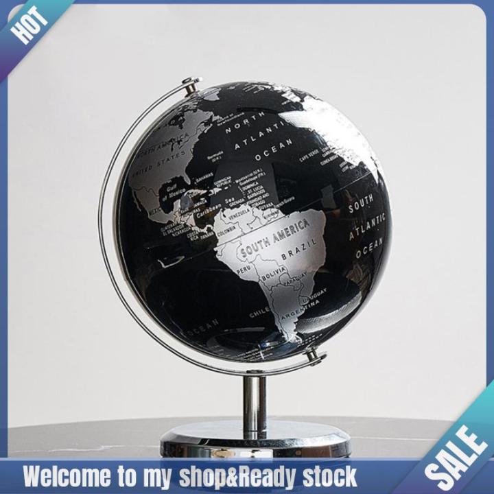 Earth Globe World Map With Stand Rotating Vintage Globe Ball Decor for ...