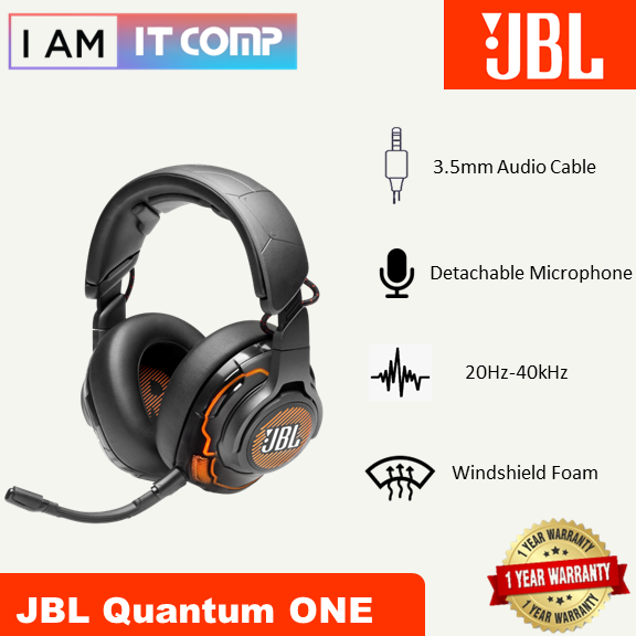JBL Quantum ONE USB wired PC over-ear professional gaming headset with ...