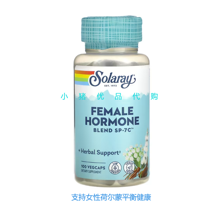 Stock Us Solaray Female Hormone Mixture Sp-7C Phytoestrogen 100 ...